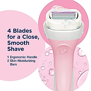 Schick Intuition Advanced Moisturizing Womens Razor with Shea Butter, 1 Handle with 2 Refills