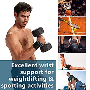 ComfiLife Wrist Brace – Adjustable Compression Wrist Support Wrap – Carpal Tunnel Wrist Brace – Wrist Wraps for Minor Sprains, Workout, Weightlifting, Sleeping, Tendonitis, Arthritis – Fits Both Hands