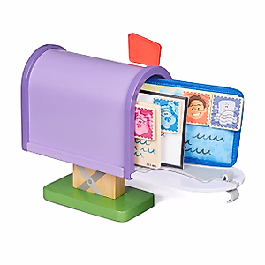 Melissa & Doug Blue's Clues & You! Wooden Mailbox Play Set (27 Pieces), 4 years and up