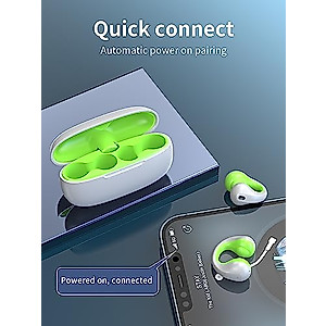 Wireless Ear Clip Headphones - Bluetooth 5.3 Earring Headphones with Mic for iPhone & Android, Open Ear Wireless Earbuds Immersive Superior Sound, 25hrs Playtime Waterproof Sport Earring Earbuds