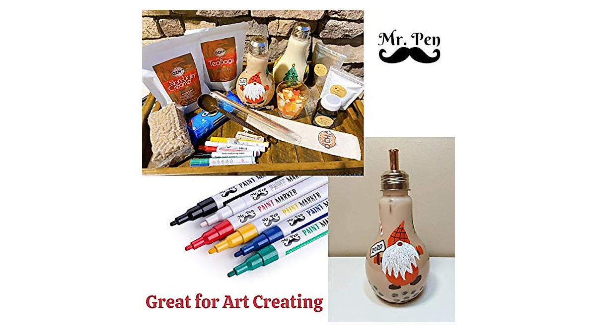 Mr. Pen Paint Markers - 6 Pack of Fine Point Markers