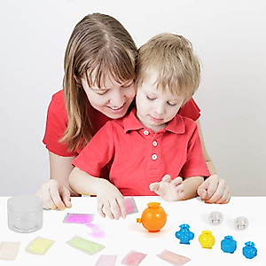 DIY Bouncy Ball Kit, Make Your Own Bouncy Ball Kit, Make 60+ Bouncy Balls Kit for Boys, Including LED Light Balls, Glow in the Dark Bouncy Balls, in 5 Sizes and Shapes, Kids Crafts Project Experiment