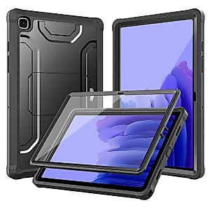 Soke Galaxy Tab A7 Case 10.4 Inch (SM-T500 / T505 / T507),with Built-in Screen Protector, Rugged Full Body Protective Case for 2020 Samsung Galaxy Tab A7 10.4 (Black)