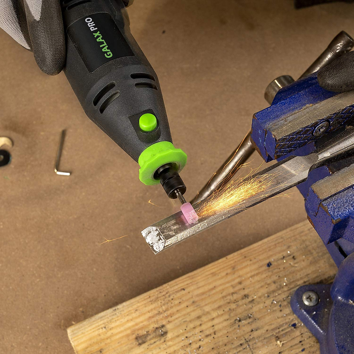 GALAX PRO 135W Rotary Tool Kit, Variable Speed 8000-32500rpm, 40 Accessories with Flex Shaft Ideal for DIY Creations, Craft Projects, Drilling, Cutting, Sanding, Polishing and Engraving