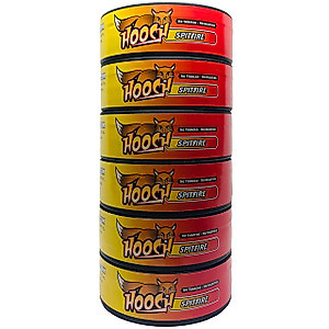 Hooch Herbal Snuff Spitfire Fine Cut 6 Cans with DC Crafts Nation Mud Bud Spittoon - Cati