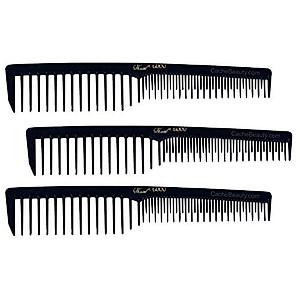 Krest Pro Care: Krest Black Space Tooth Comb #6000 (3 - PACK)
