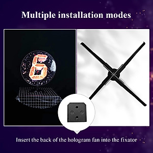 3D Hologram Fan, Faryuan Graphic 3D Photos & Videos, 1600x616 Hi-Resolution & 616 Beads WiFi Hologram Advertising Display with APP & Built-in Bluetooth for Business, Trade Show, Store, Shop (22inch)