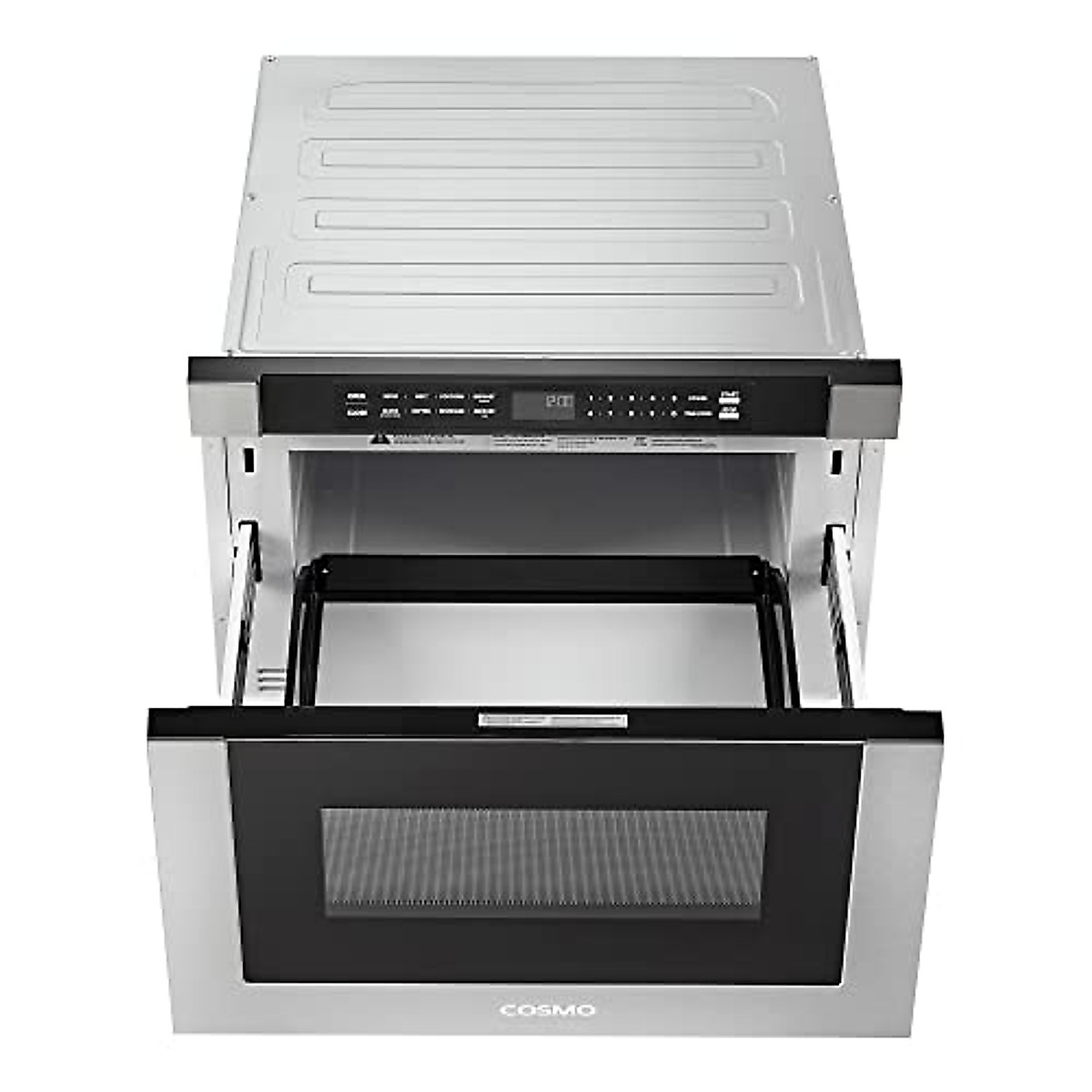 COSMO COS-12MWDSS-NH 24 in. Built-in Microwave Drawer with Automatic Presets, Touch Controls, Defrosting Rack and 1.2 cu. ft. Capacity in Stainless Steel