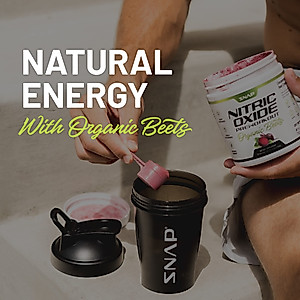 Snap Supplements Preworkout Beet Root Powder, Nitric Oxide Pre Workout with Organic Beets, 250g (30 Servings)