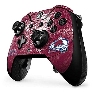 Skinit Decal Gaming Skin Compatible with Xbox One Elite Controller - Officially Licensed NHL Colorado Avalanche Frozen Design