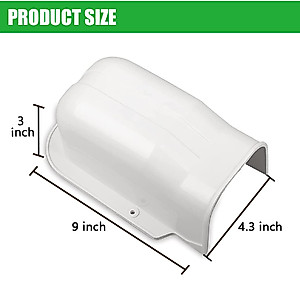 Cestluck 4'' Width Entry Wall Cover, Mini-Split Line Set Cover Accessories for Mini Split AC & Central AC