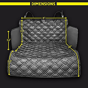Meadowlark SUV Cargo Liner Dog Seat Covers, Double Stitched & Extra Padded, Water Repellant, Anti Shock, Non-Slip, Dog Car Seat Cover Trunk Mat, Dog Accessories, Pet Car Seat Protector for Fur & Mud