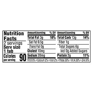 Gerber Mealtime for Baby 2nd Foods Power Blend Baby Food Tubs, Sweet Potato Turkey with Whole Grains, Pureed Baby Food, 2 - 4 Ounce Tubs/Pack (Pack of 4)