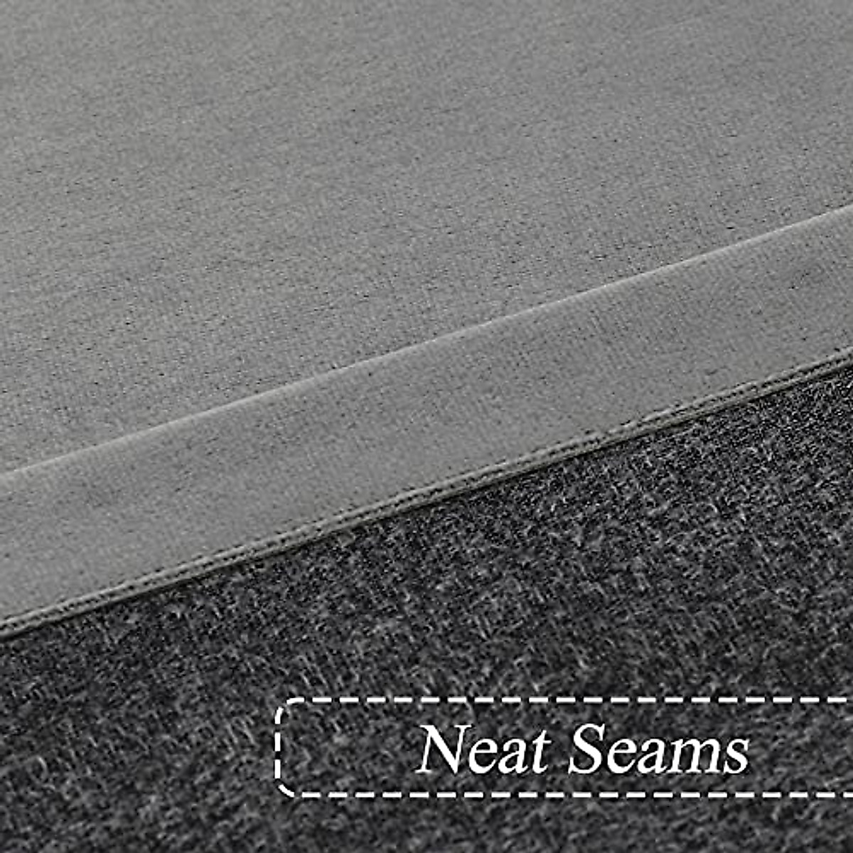 WEST LAKE Velvet Grey Blackout Winter Curtains Room Darkening Window Drapes Super Soft Luxury Drapes for Bedroom Rod Pocket Back Tab Curtains for Living Room Gray 52" Wx63 L,2 Panels