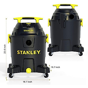 Stanley SL18701P-10A Wet/Dry Vacuum,10 Gallon Shop Vacuum, 6.0 Peak HP Wet/Dry Vac with Blower Function, 1-7/8" Hose, Black