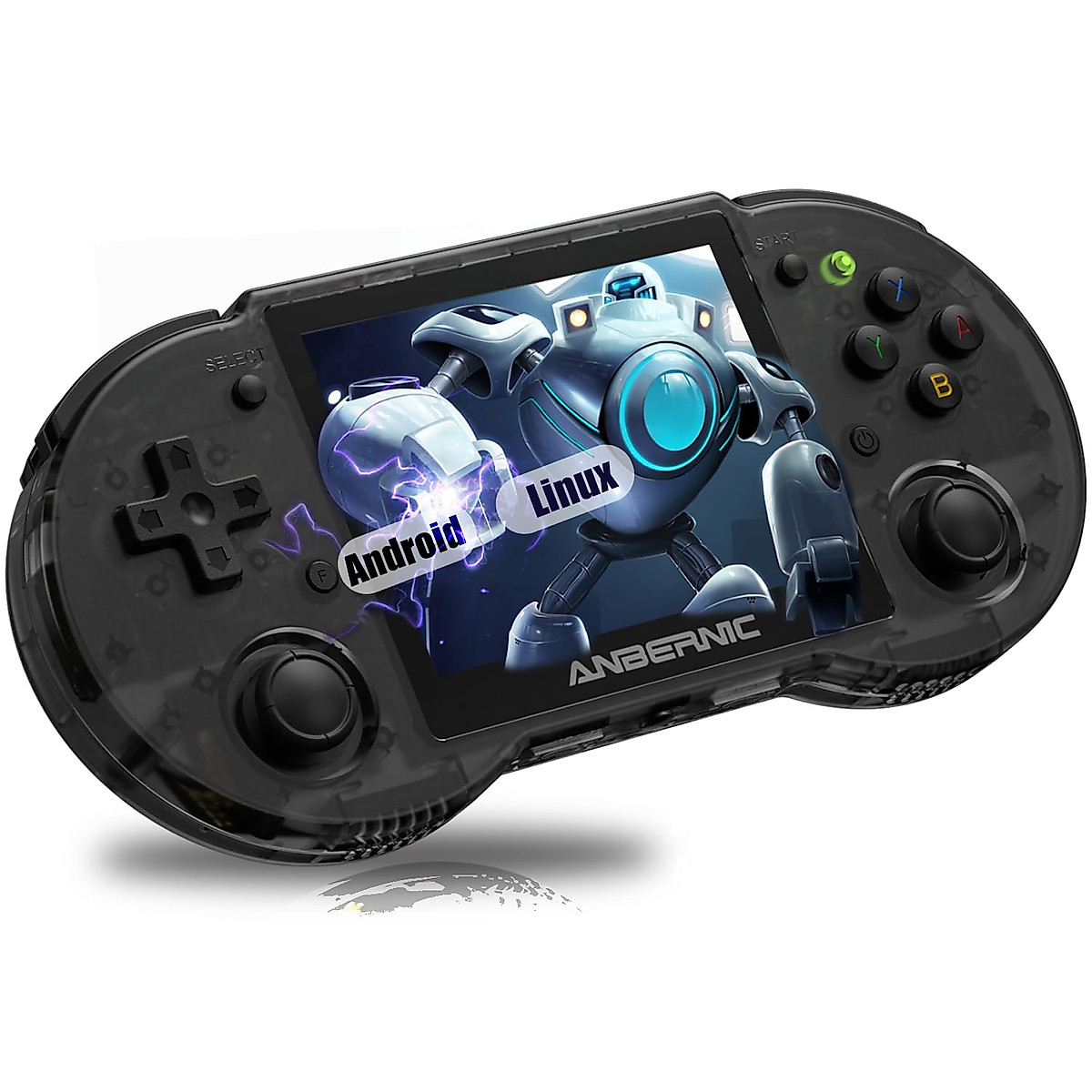 RG353P Retro Handheld Game Machine with Dual OS Android 11 and Linux, RG353P Multi Touch Support 5G WiFi 4.2 Bluetooth Online Fighting, RG353P Handled with 64G TF Card 4452 Games Support HDMI