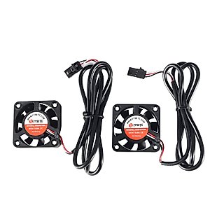 FYSETC Prusai3 MK3S+ Hotend Part Upgraded Dual-Ball Cool Blower Fan 4010 40x40x10mm DC 5V 0.2A Hot End Cooler Radiator for 3D Printer PrusaMK3 MK3S DIY Accessories -Pack of 2