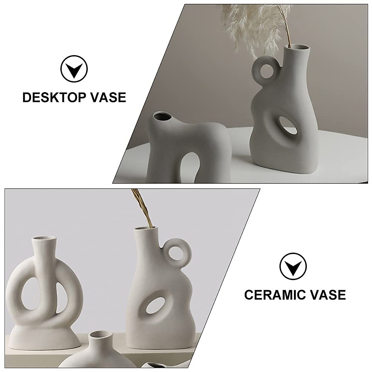 IMIKEYA 1pc Vase Abstract Art Planter Pot for Plants Indoor Flower Pots for Indoor Plants Ceramic Irregular Flowerpot Decorative Succulent Plants Office Ceramics Flower Arrangement Flowers