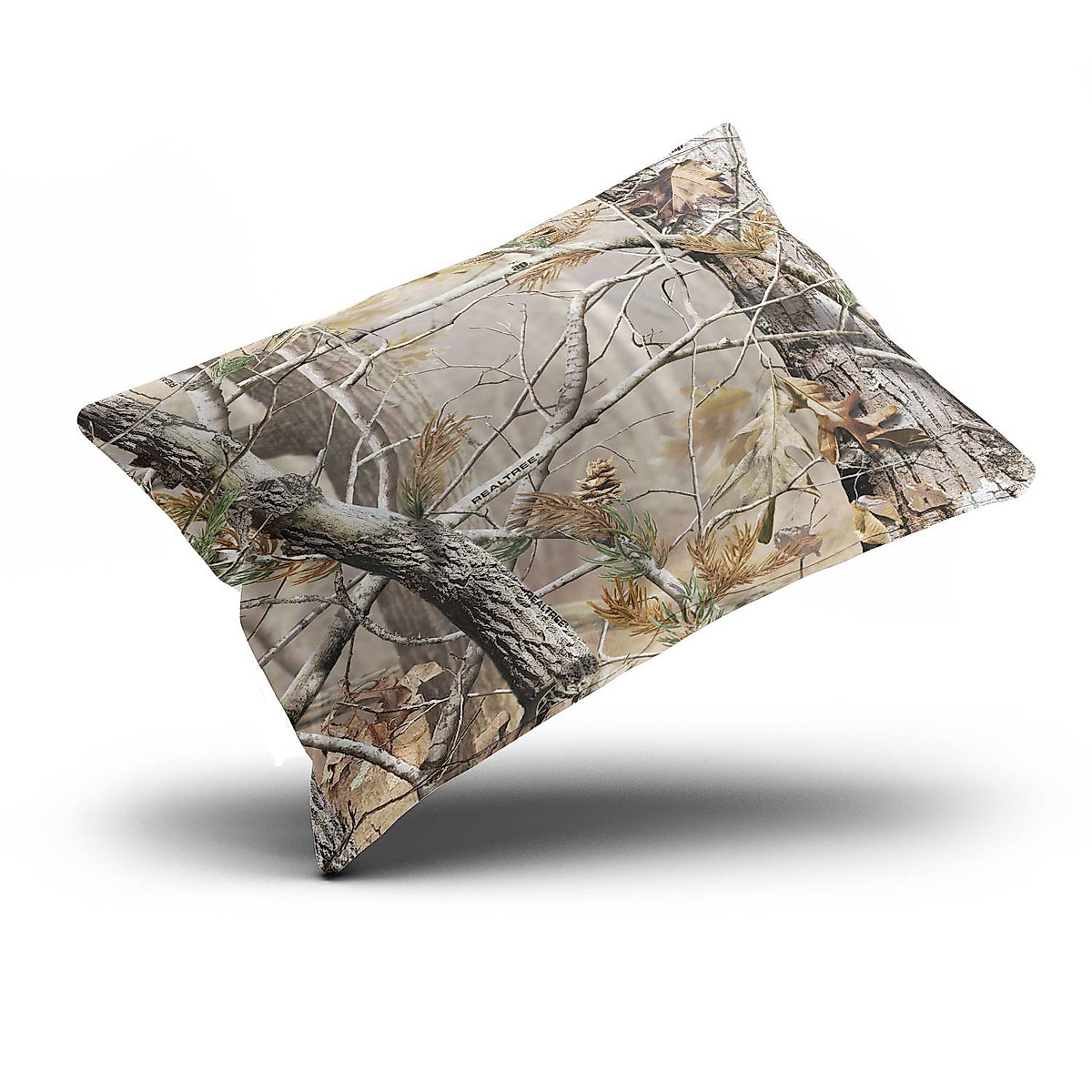 SALLEING Custom Royal Modern Real Tree Camo Camouflage Design Decorative Pillowcase Pillowslip Throw Pillow Case Cover Zippered One Side Printed 12x18 Inches