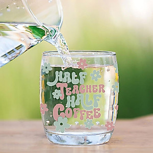 Flower UV DTF Cup Wrap Transfer Sticker Teacher's Day Theme Rub on Transfers for Crafting Waterproof Flower Pattern Decorative Decals for Glass Cups Stickers and Sticker Machines