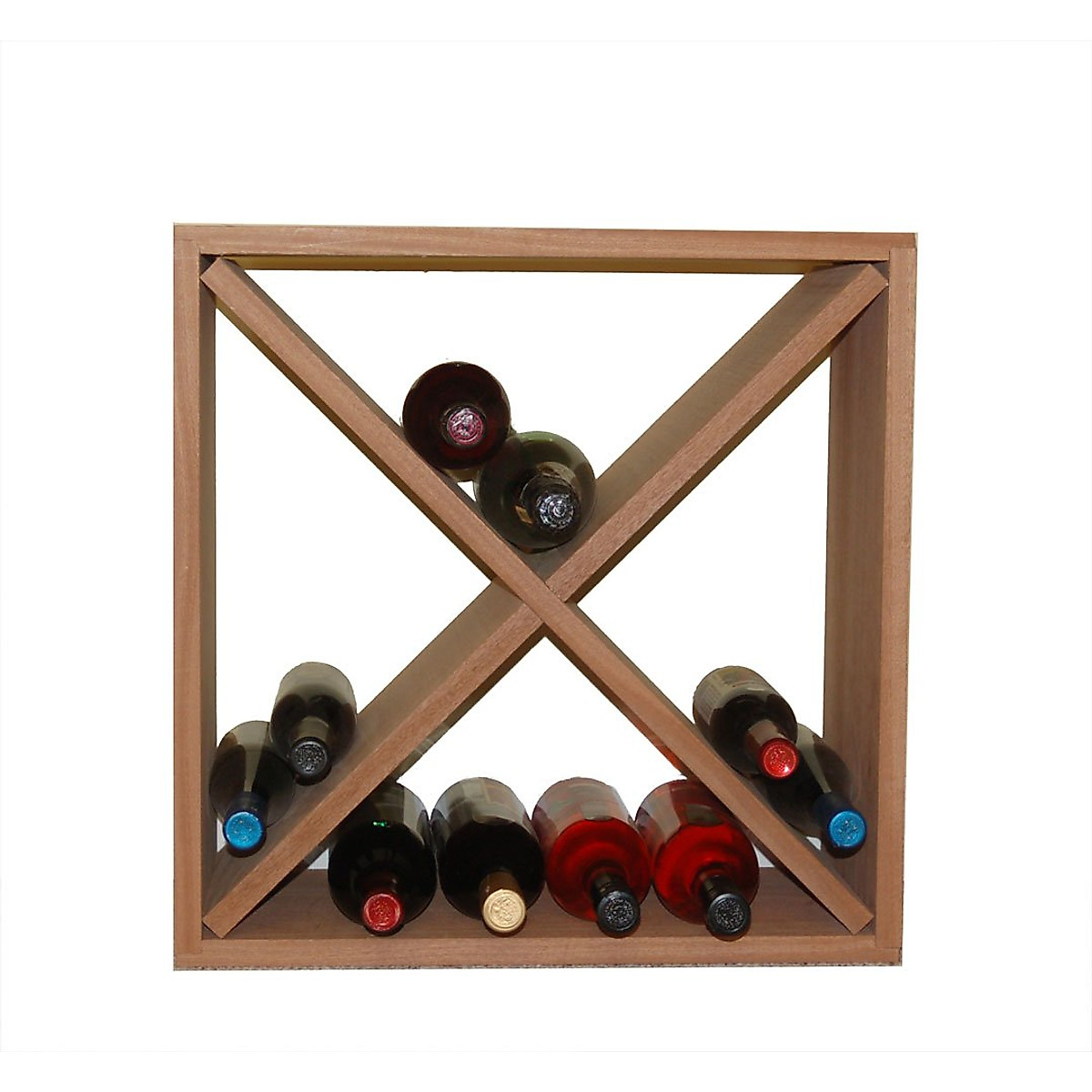 Wineracks.com Mahogany Cellar Cube wine rack, 20 x 20 x 9