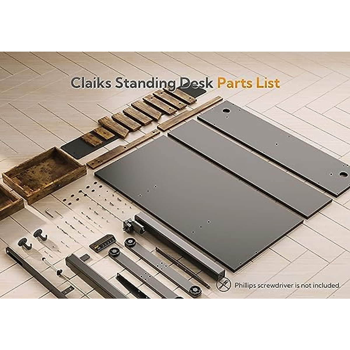 Claiks Standing Desk with Drawers, Electric Adjustable Standing Desk Adjustable Height, Sit Stand Up Desk with Storage Shelves & Wheels, 55 Inch Rustic Brown