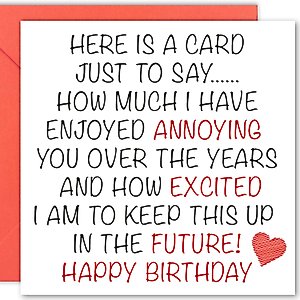 Cult Kitty Funny Birthday Card - Enjoyed Annoying - Humorous Greeting Card for Her or Him