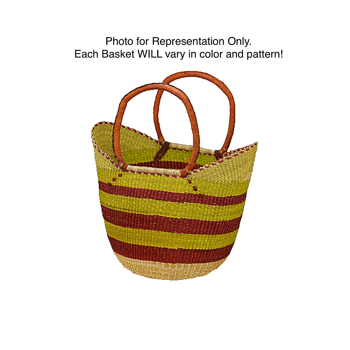 AFRICAN MARKET BASKET Shopping Tote, 1 EA