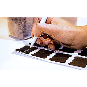 MEKBOK Cereal Storage Container Set, BPA Free Plastic Airtight Food Storage Containers 135.2 oz for Cereal, Snacks and Sugar, 3 Piece Set Cereal Dispensers with 16 Chalkboard Labels, blue