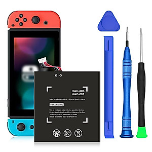 HAC-003 Battery, Upgraded 4800mAh Replacement Battery for Nintendo Switch 2017 Game Console HAC-001 HAC-A-BPHAT-C0 HAC-S-JP Internal Battery