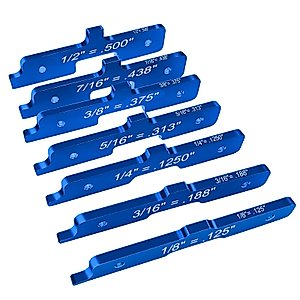 Router Table Setup Bars, Kingson Aluminum Alloy Woodworking Tools Compatible for Kreg (Set of 7)