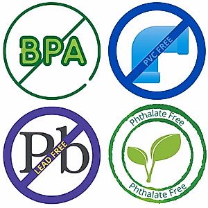 BPA-FREE Buckle Booster (Short Model, With Side Slit), Raises & Stabilizes Your Buckle - Fasten Your Car Seat Belt Easily - Innovative Design Snaps Around Receptacle - Fun Kid Safety Stickers (5-Pack)