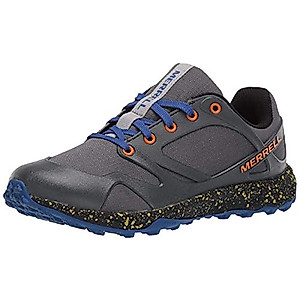 Merrell unisex child Altalight Low Hiking Sneaker, Grey/Orange, 4.5 Big Kid US
