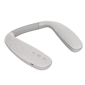 Septpenta Neckband Bluetooth Speaker, Stereo Neckband Speaker Bluetooth Wireless, Wearable Speaker, Built-in 3W x 2 Speaker System, Noise-Canceling Microphone, for Home, Sports and Outdoors