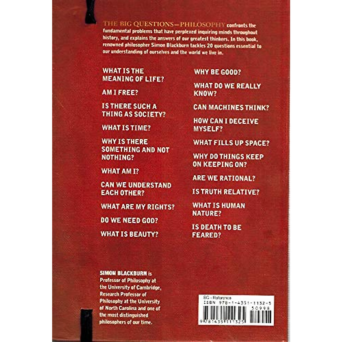 Philosophy (Big Questions Series)