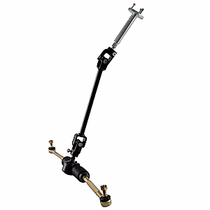 TDPROMOTO Steering Wheel Steel Kit Gear Rack Pinion Adjustable Shaft Set Replacement for 110cc Go Kart