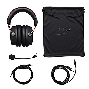 HyperX Cloud Alpha Gaming Headset - Dual Chamber Drivers and HyperX Amp USB Sound Card - Virtual 7.1 Surround Sound