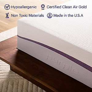 Purple Plus Twin XL Mattress, GelFlex Grid, Better Than Memory Foam, Premium Comfort Foam Layer, Temperature Neutral, Responsiveness, Breathability, Made in USA