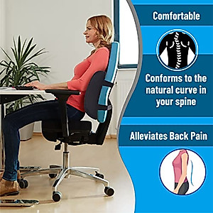 Mr. Pen- Lumbar Support Pillow, Memory Foam Lumbar Pillow, Car Lumbar Support, Office Chair Back Cushion, Chair Pillow, Desk Chair Back Support