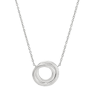 Silpada 'Karma Swirl' Pendant Necklace in Sterling Silver, 18" + 2"