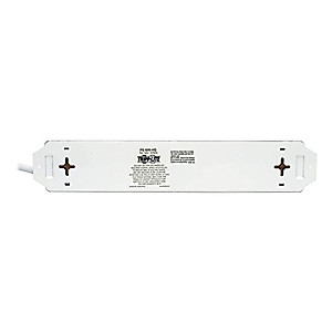 Tripp Lite 6 Outlet Medical-Grade Power Strip, UL1363 NOT for Patient-Care Vicinity, 6ft Cord w/ 5-15P-HG Plug (PS-606-HG) White