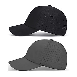 ZTL Women's High Ponytail Baseball Cap Performance Running Hat Quick Dry Mesh Sports Cap Adjustable Unstructured Dad Trucker Hats