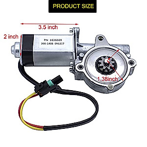 MOCW 300-1406 RV Step Motor Entry Step Motor Replacement Fit for RV Coach Motorhome & Transport Vehicles Replace OE # 369506 1820124 SP-1636669 Motor
