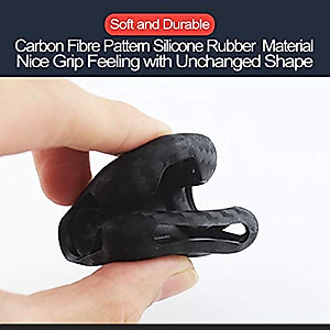 INFIPAR 2pcs Compatible with Honda Odyssey 7 Buttons Smart Carbon Fiber Looks Rubber Silicone Case Cover Protector Keyless Remote Jacket for 2018 2019 Honda Odyssey Elite EXL EX EX-L LX Touring