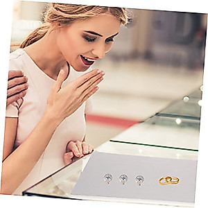 LIFKOME 4pcs Box ring tray core black ring insert foam ring holder ring display pads jewelry organizer tray black jewelry rings insert display mat sponge travel accessories Inner core