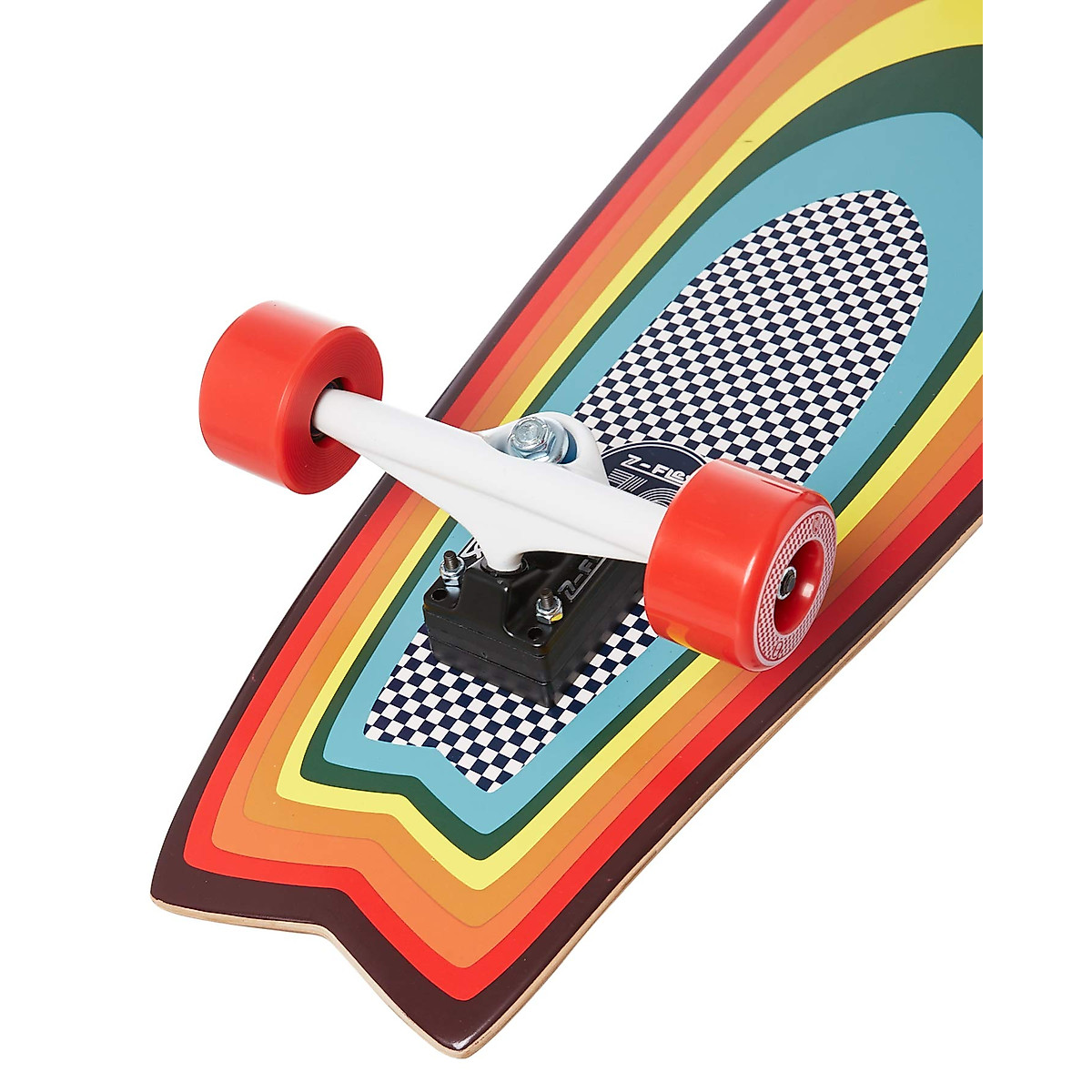 Z-Flex Surf-a-gogo Surfskate Fish Longboard, Adults Unisex, Multi (Multicolor), 31 in