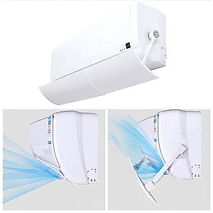 Retractable Air Conditioner Air Deflector, Universal Adjustable Air Conditioning Deflector Air Diverter Cover Telescopic Anti-Wind Baffles Anti Direct Blowing Windshield Wind Guide