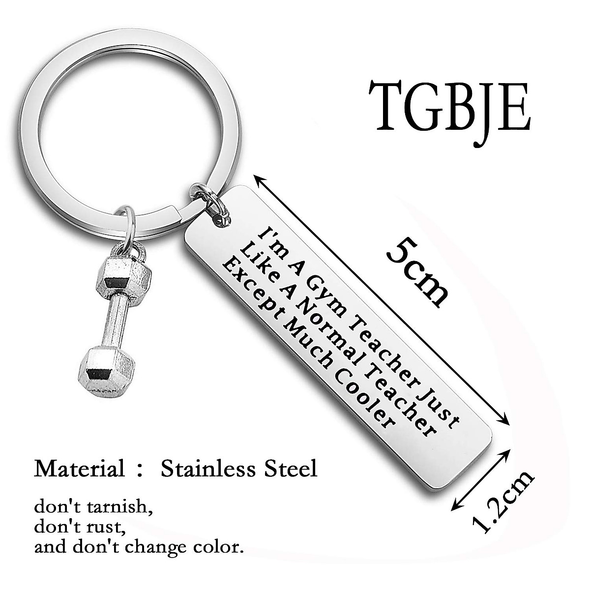 TGBJE I'm A GYM Teacher Just Like A Normal Teacher Except Much Cooler Fitness Coach Gift Gym Trainer Gift Thank You Gift (Gym Teacher)