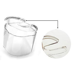 Transparent Glass Skull Shaver Rinse Stand - Compatible with Pitbull Skull Shaver and Electric Pitbull,Palm, Butterfly Kiss, Butterfly Pro and Bald Eagle Shavers for Men and Women.