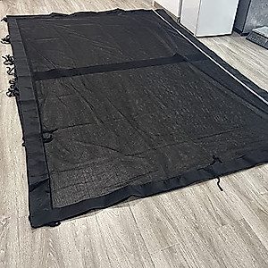 Mosquito Netting Mesh Sidewalls Replacement for 10'x10' Pop up Canopy Tent or Gazebo, Black(3m x 3m)